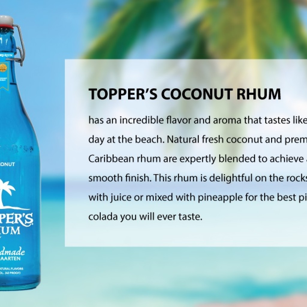 Topper's Coconut Rhum - StMaarten-Info.com